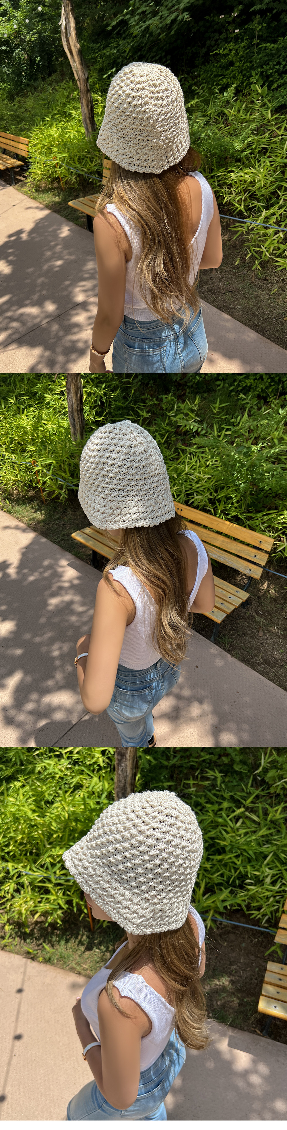 viewlap 여름 니트 벙거지 뜨개 모자 4color - 핫트랙스